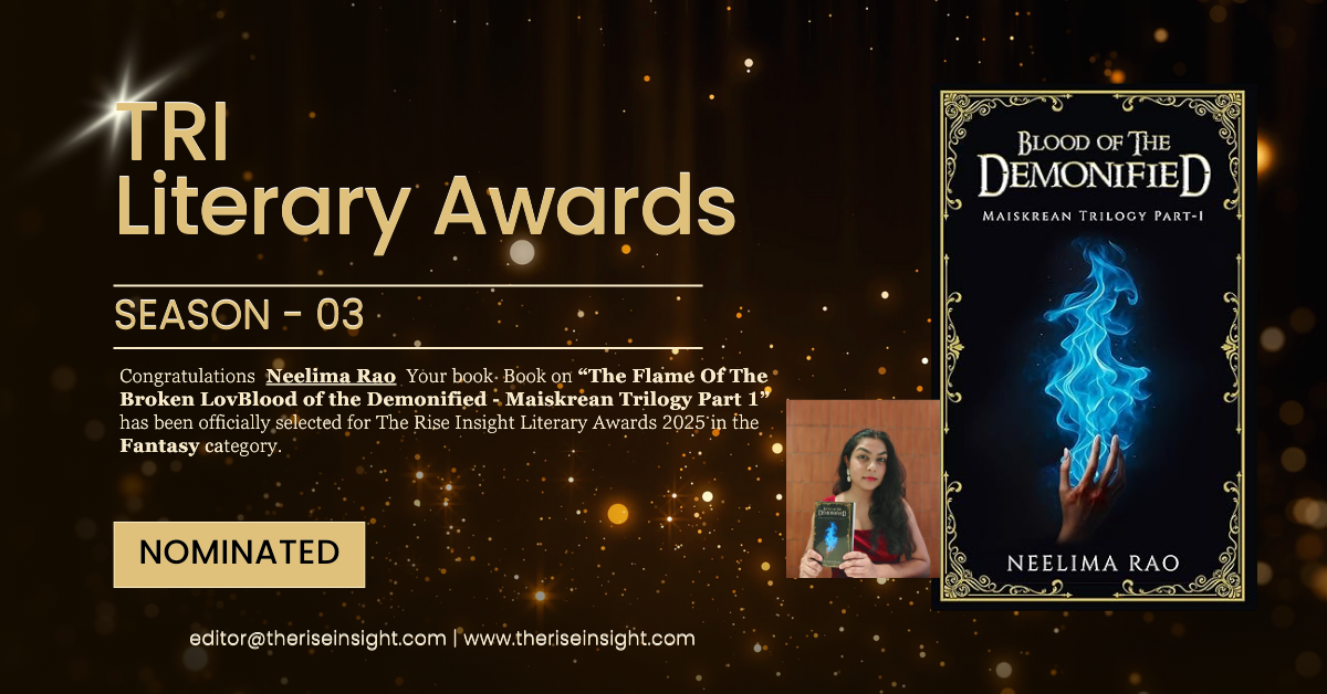 Congratulations to Neelima Rao for the TRI Literary Awards 2025 Season ...